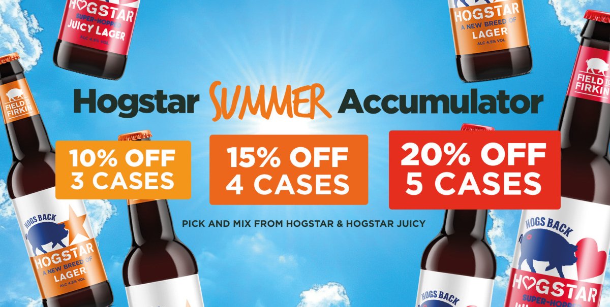 Beat the Heat with our Hogstar Lager Promo – Hogs Back Brewery