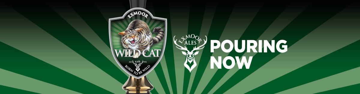 Exmoor Wild Cat Bitter Pouring Now – Hogs Back Brewery