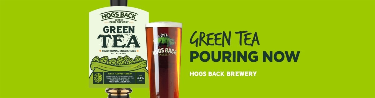 Fresh Green TEA hits the Brewery Shop – Hogs Back Brewery