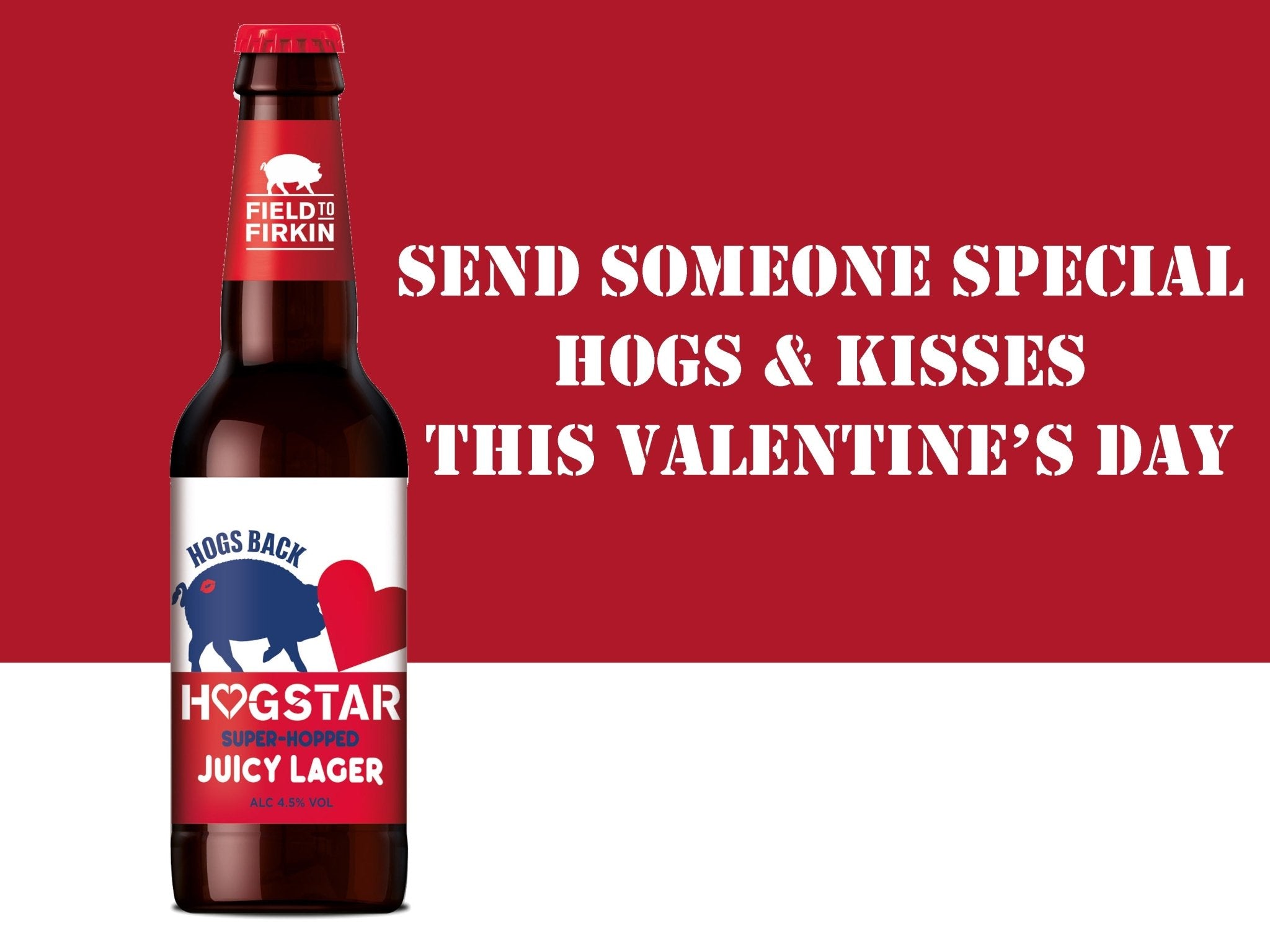 Hogstar Juicy Lager launched for Valentine’s Day – Hogs Back Brewery