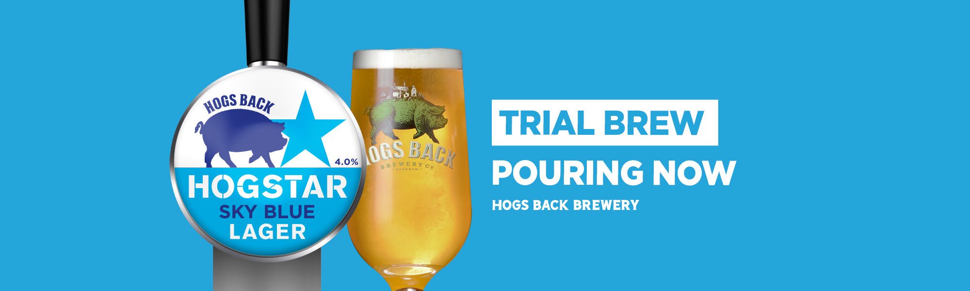Hogstar Sky Blue Lager Launches – Hogs Back Brewery