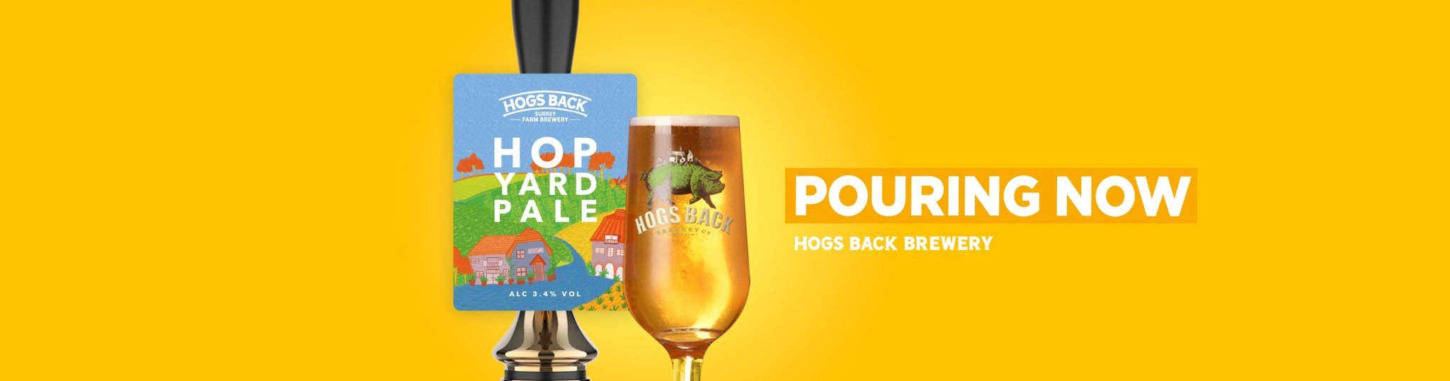 Hop Yard Pale is Pouring! – Hogs Back Brewery