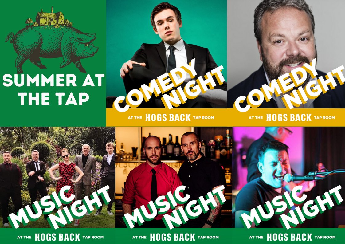 Live events at the Tap this Summer – Hogs Back Brewery