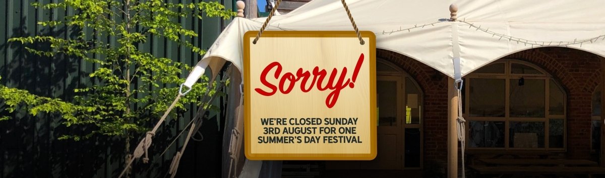 Tap temporarily shut Sunday 3rd August – Hogs Back Brewery