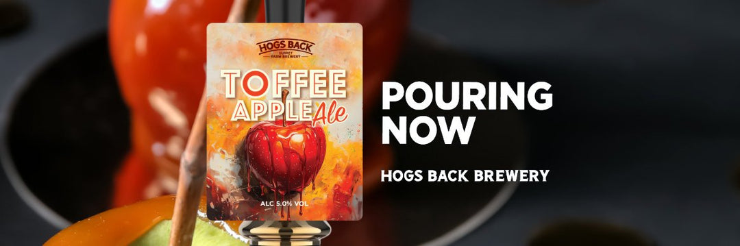 New Toffee Apple Ale beer on sale now – Hogs Back Brewery