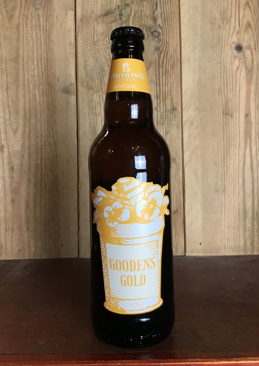 Flower Pot Goodens Gold golden ale beer in bottles – Hogs Back Brewery