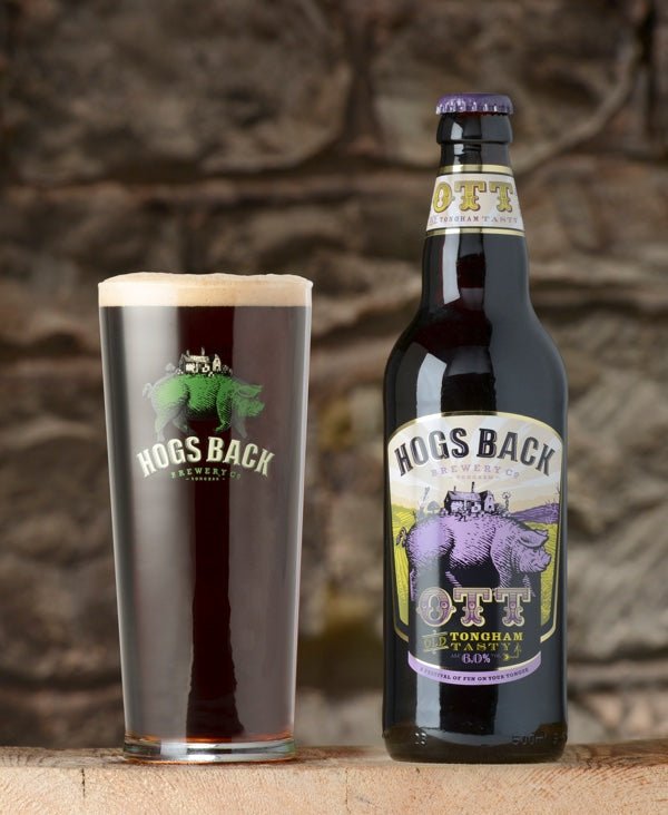 OTT [Old Tongham Tasty] black beer in cans – Hogs Back Brewery