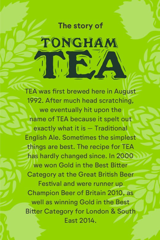 Tongham TEA - Fresh Draught Beer – Hogs Back Brewery